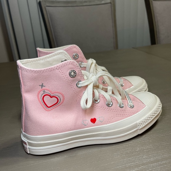 Converse | Shoes | Converse Womens Pink Chuck 7 Y2k Heart | Poshmark